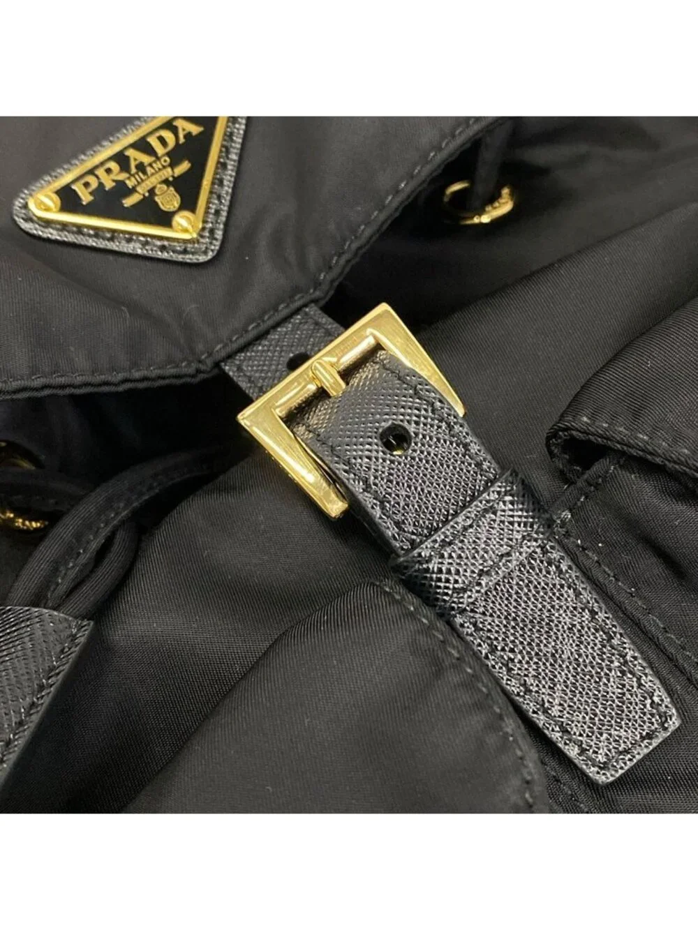 Prada | Bags | Sold Prada Backpack Small Renylon Black Re Edition ...